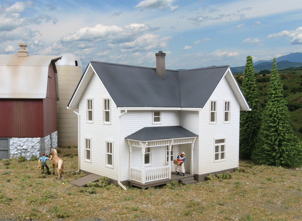 Walthers Cornerstone 1/87 HO Scale LANCASTER FARMHOUSE two-story frame ...